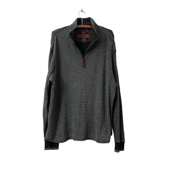 Robert Graham | Sweaters | Robert Graham Mens Gray Waffle Knit 4 Zip ...